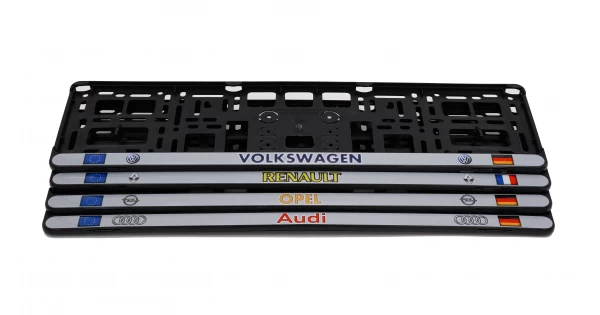 Suporturi numere auto personalizabile. Calitate și viteză